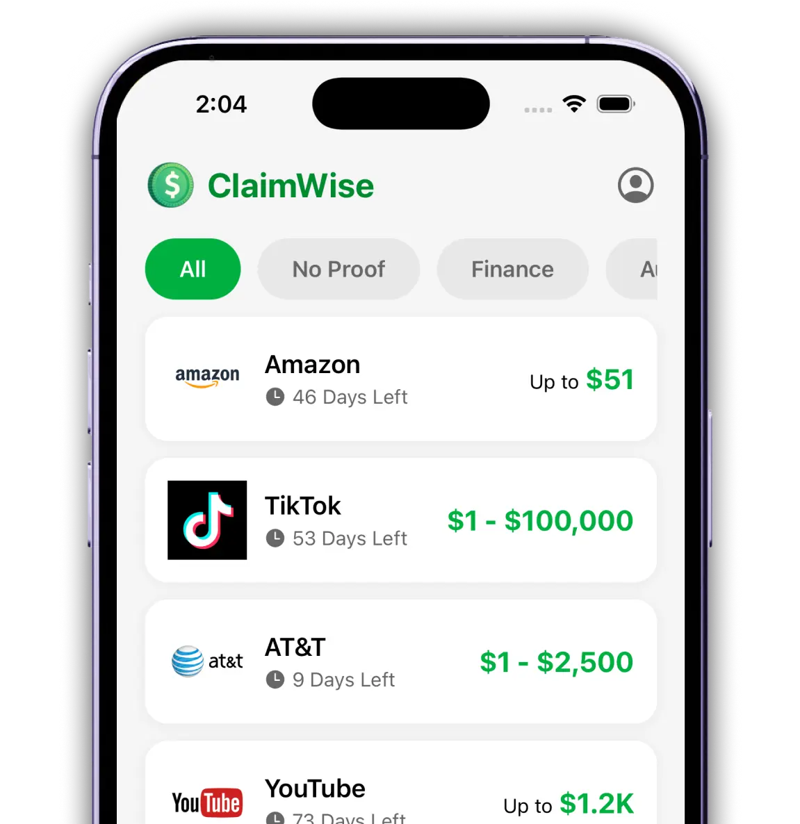 ClaimWise — Class Action Settlements You Qualify For